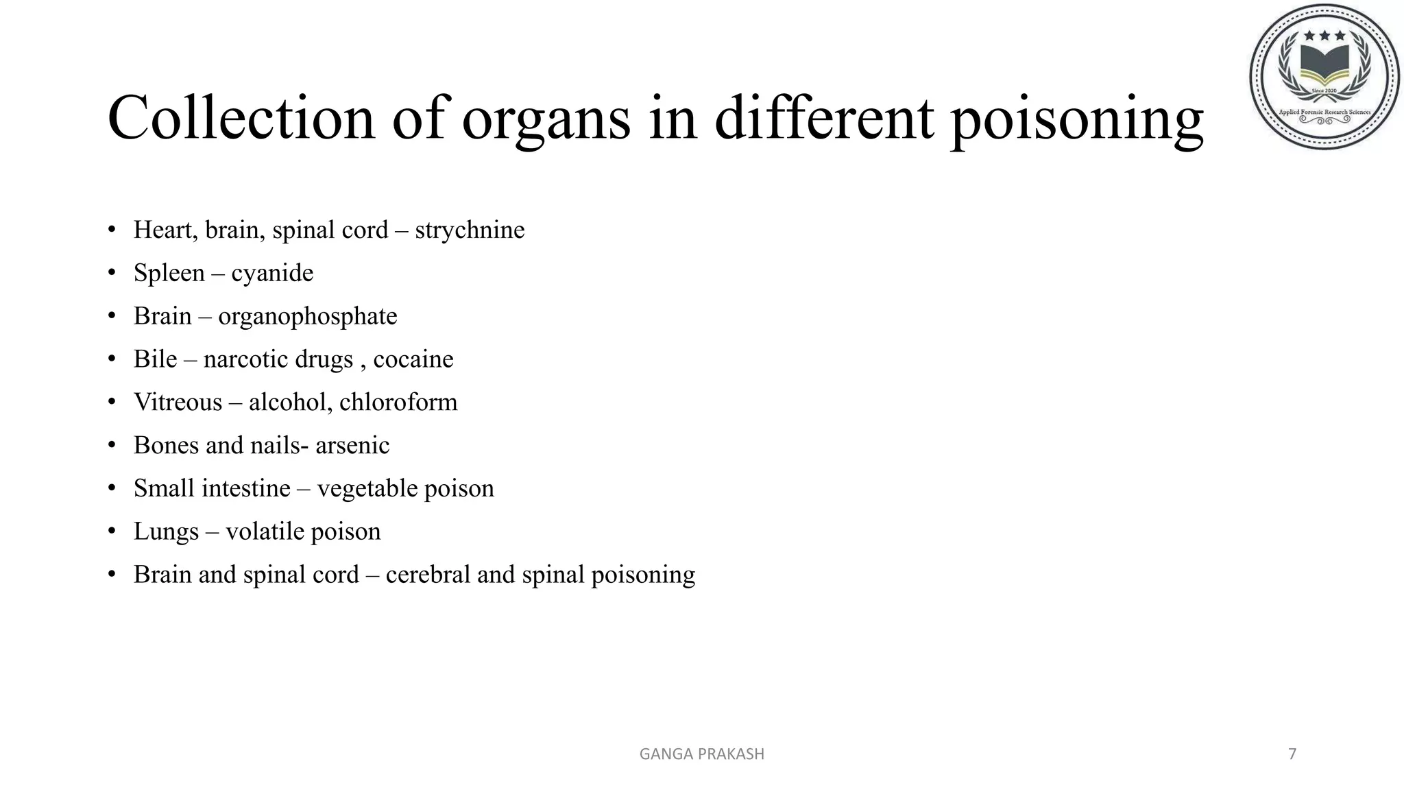 Collection and preservation of viscera for poison | PPTX