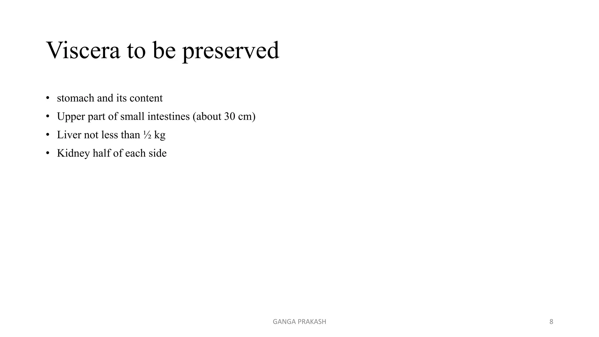 Collection and preservation of viscera for poison | PPTX