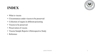 Collection and preservation of viscera for poison | PPTX