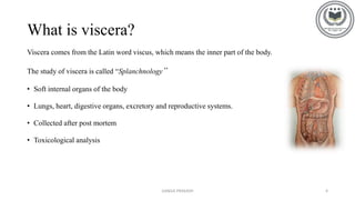 Collection and preservation of viscera for poison | PPTX