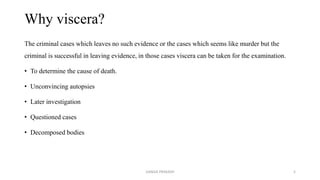 Collection and preservation of viscera for poison | PPTX