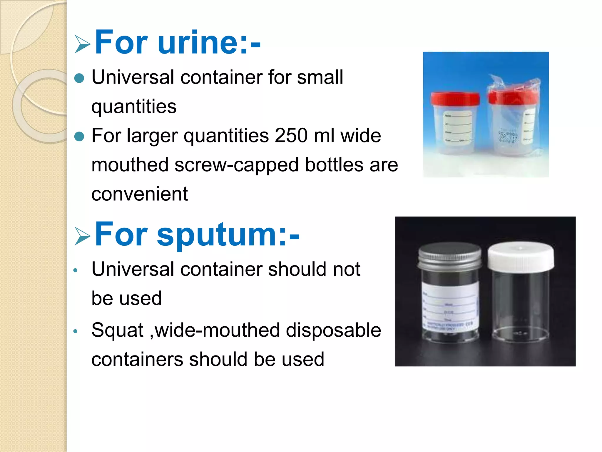 specimen collection and transport | PPTX