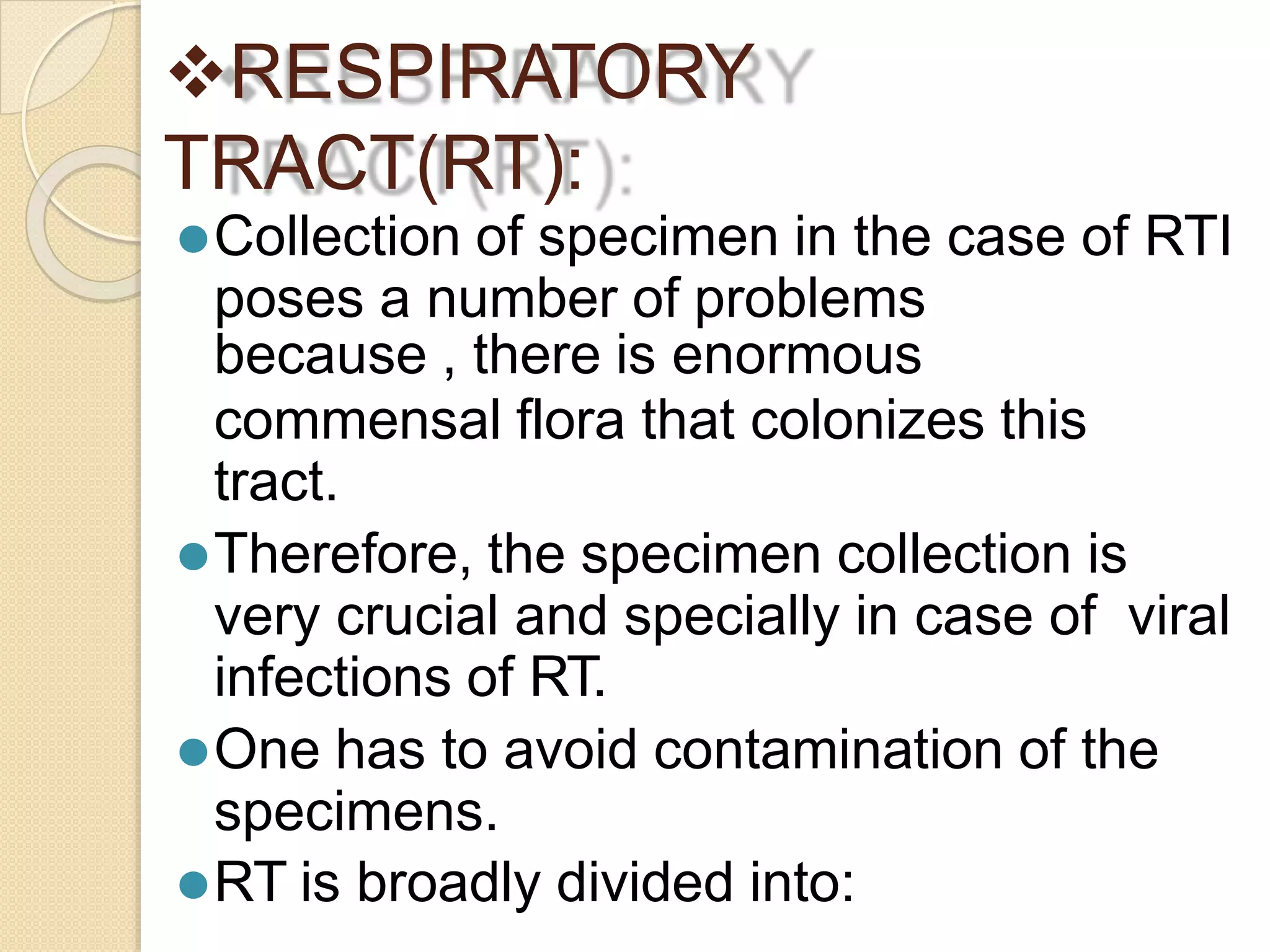 specimen collection and transport | PPTX