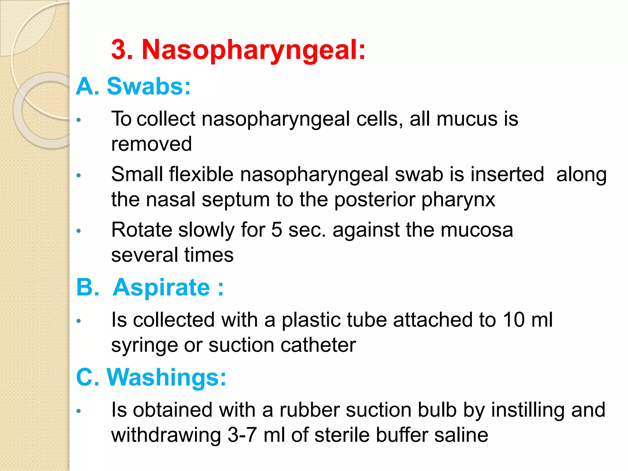 specimen collection and transport | PPTX