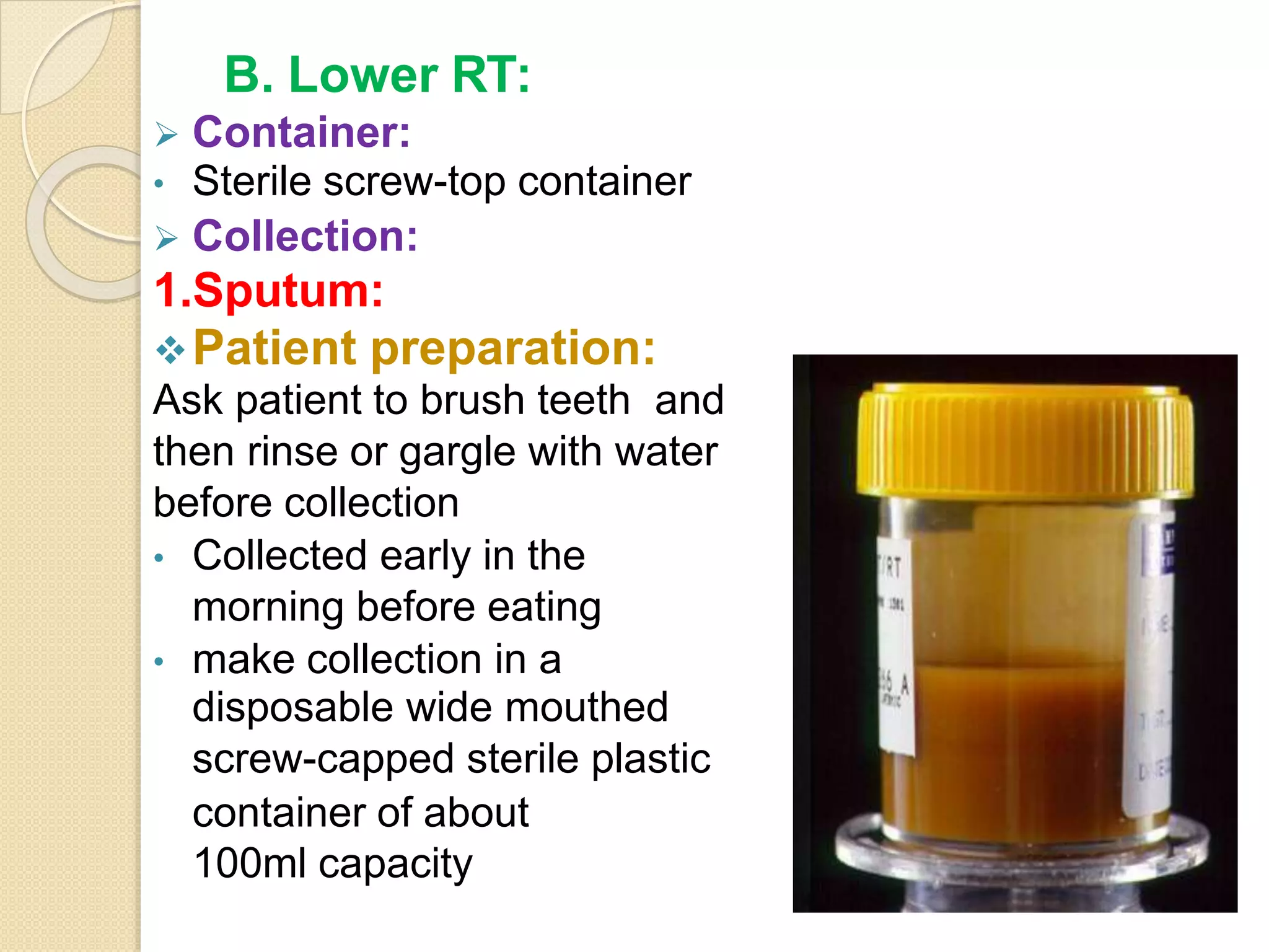 specimen collection and transport | PPTX