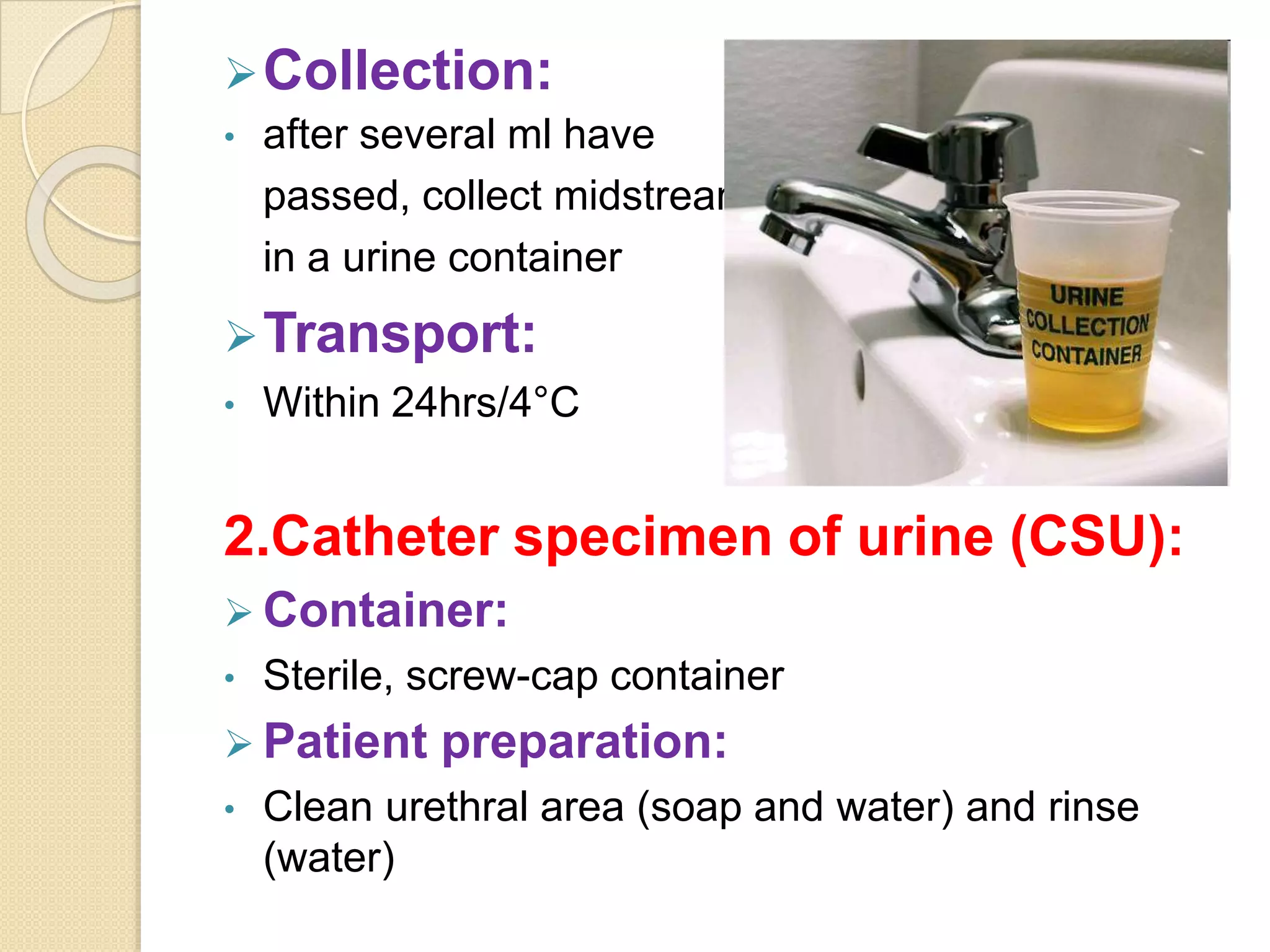 specimen collection and transport | PPTX