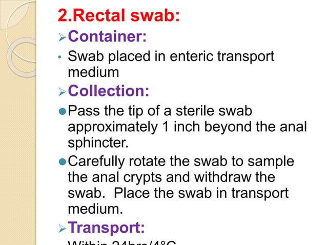 specimen collection and transport | PPTX | Infectious Diseases ...