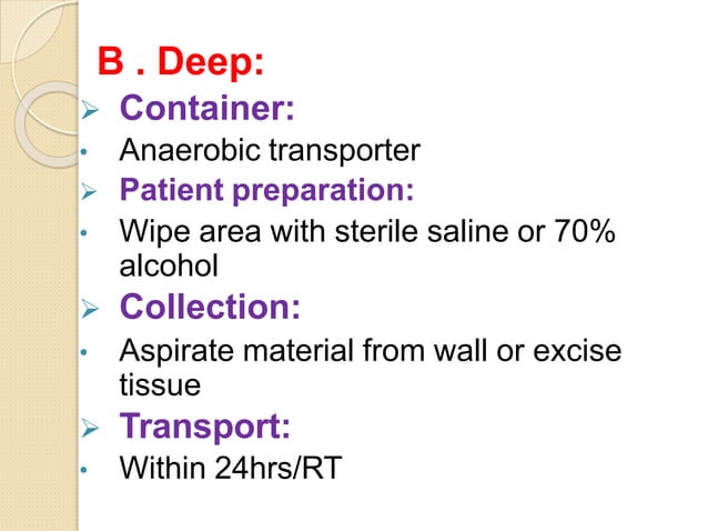 specimen collection and transport | PPTX | Infectious Diseases ...