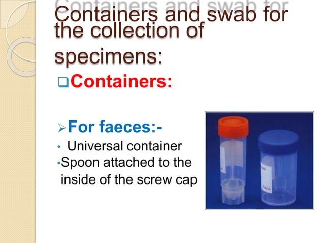 specimen collection and transport | PPTX | Infectious Diseases ...