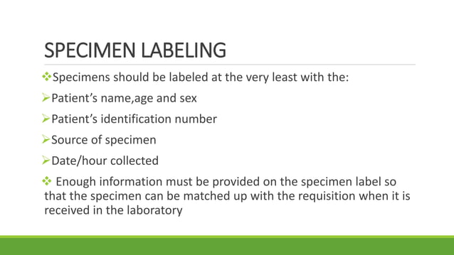 COLLECTION AND TRANSPORT OF SPECIMEN LATEST.pptx