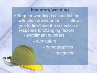 Collection Building In The School Library Media Center | PPT