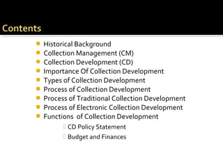 Collection development by Muhammad Tufail Khan & Aneela Zahid | PPT