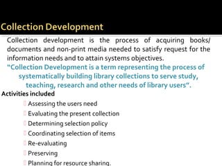 Collection development by Muhammad Tufail Khan & Aneela Zahid | PPT