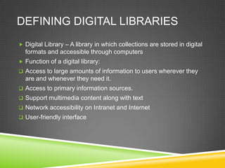 Collection development in digital libraries | PPTX