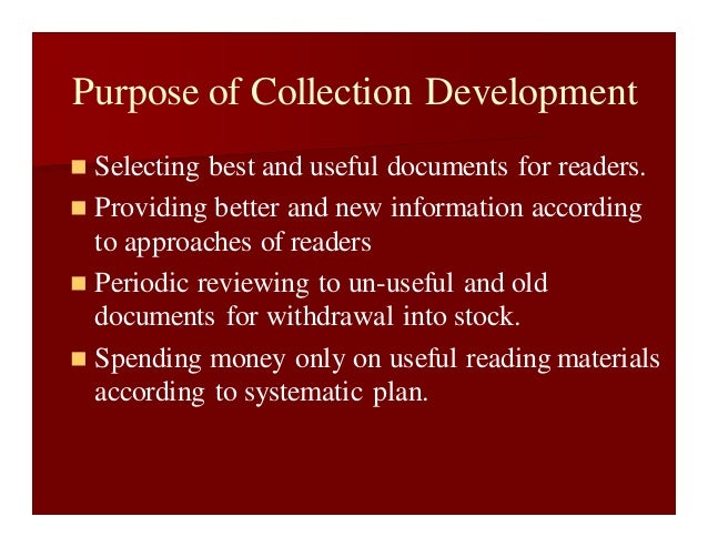Collection development pdf converted | DOCX