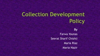 Collection development policy | PPTX