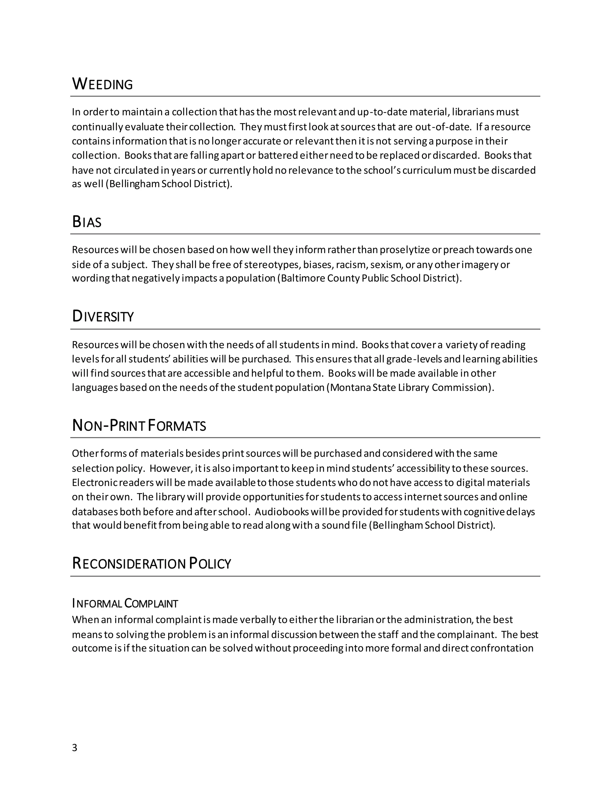 Collection development project | PDF