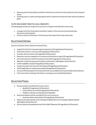 Collection development project | PDF