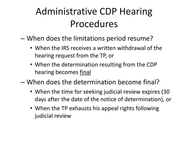 Collection Due Process Procedures | PPT