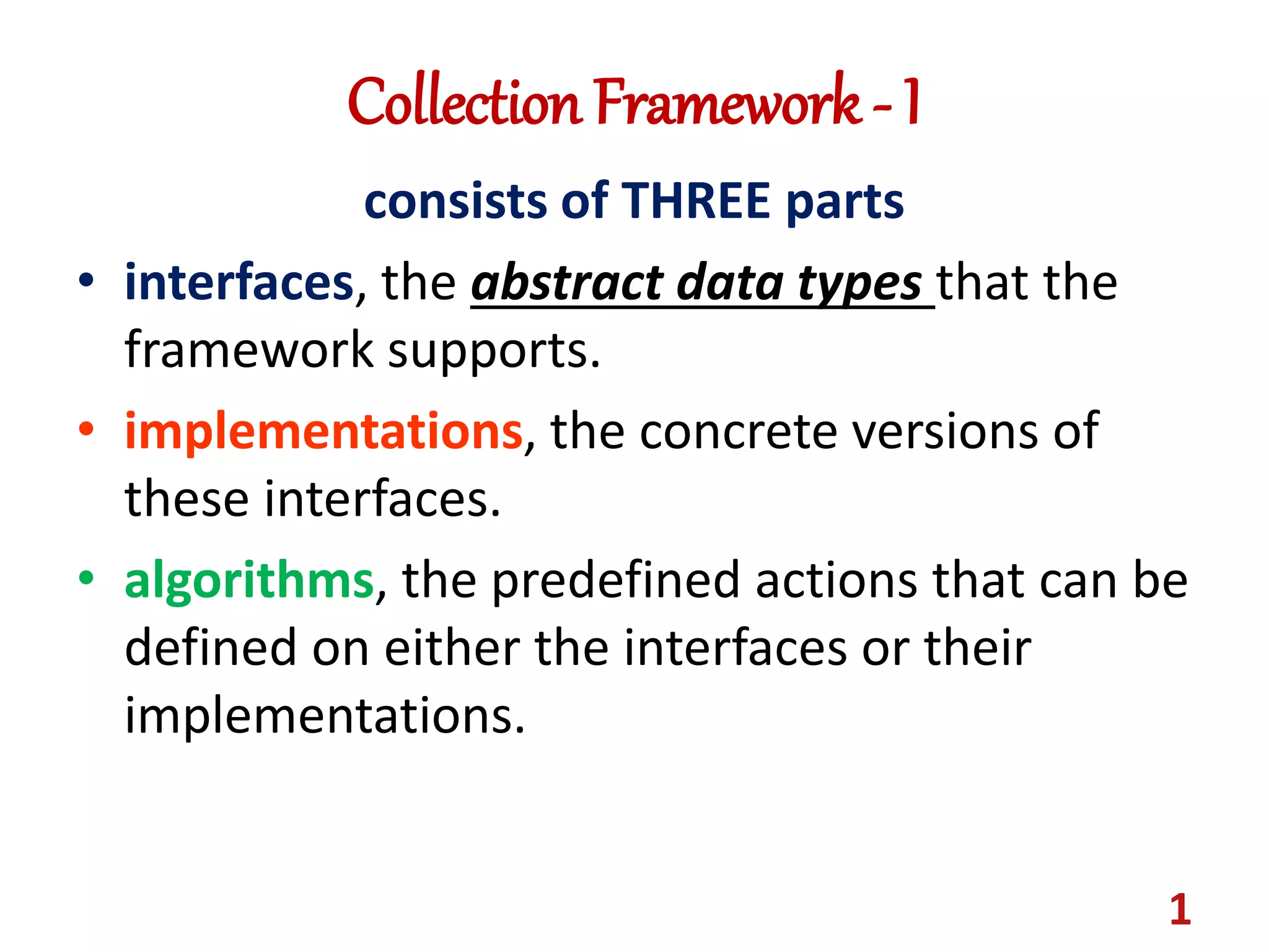 Collection framework | PPT