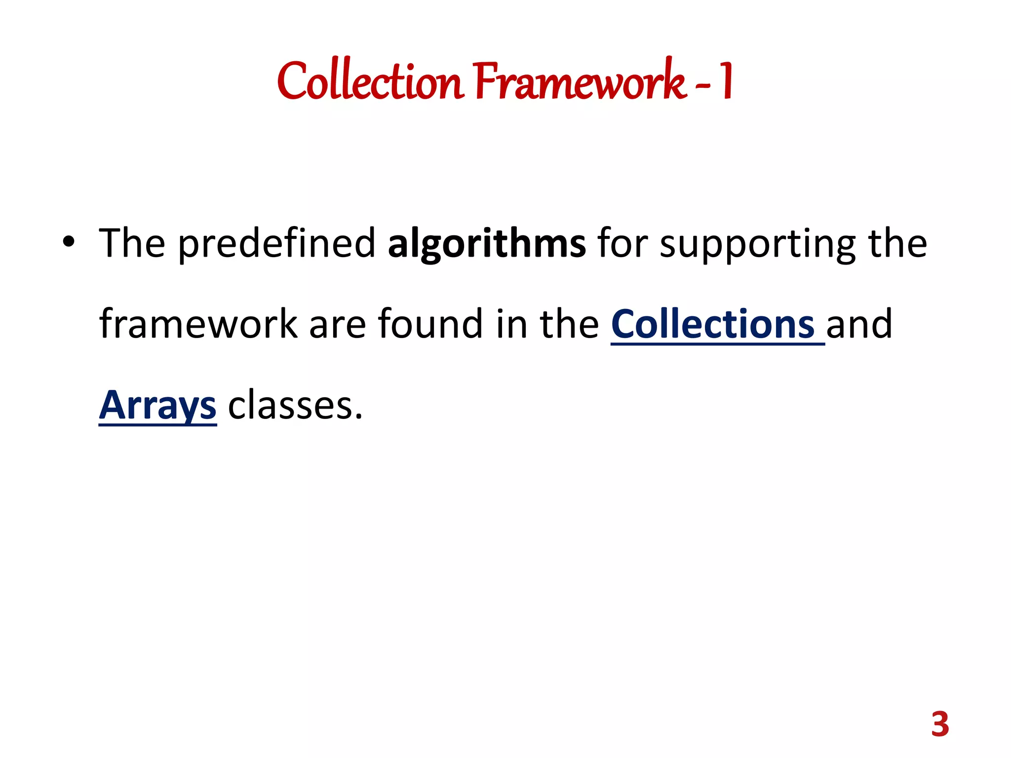 Collection framework | PPT