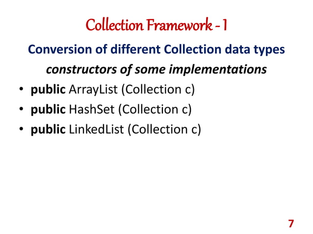 Collection framework | PPT