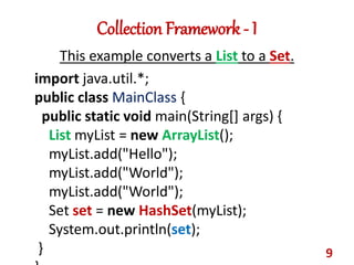 Collection framework | PPT