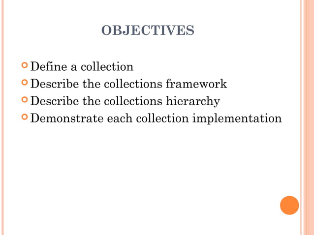 Collection Framework in java | PPT