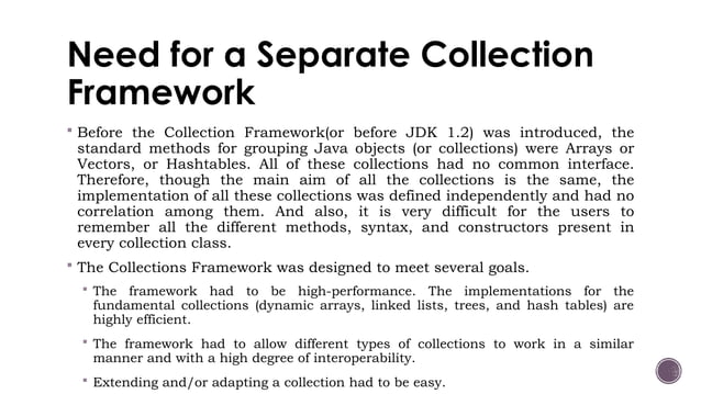 Java Collection Framework 2nd Year B Tech Pptx