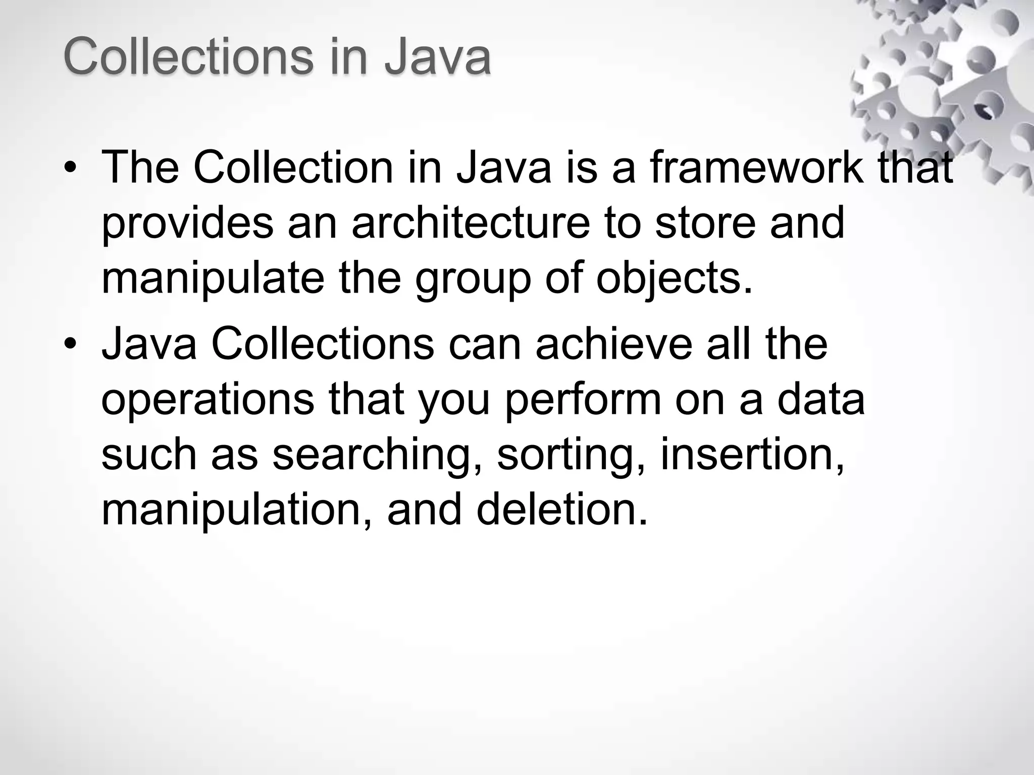 Collection Framework Ppt