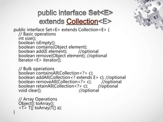 Collection framework | PPT | Programming Languages | Computing