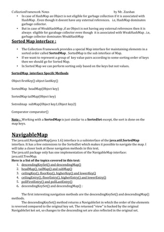 Collection framework (completenotes) zeeshan | PDF