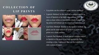 Collection, Identification & Comparison of Lip prints | PPTX