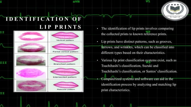 Collection, Identification & Comparison of Lip prints | PPTX | Makeup ...