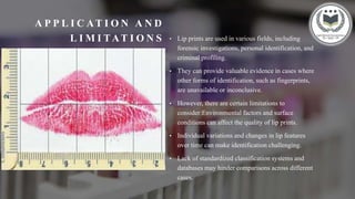 Collection, Identification & Comparison of Lip prints | PPTX