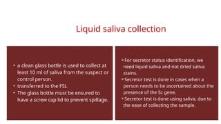 COLLECTION OF BIOLOGICAL EVIDENCES in Forensic Science.pptx