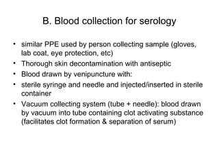 Collection of biological specimens for microbiology tests | PPT