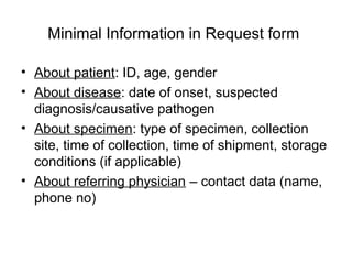 Collection of biological specimens for microbiology tests | PPT