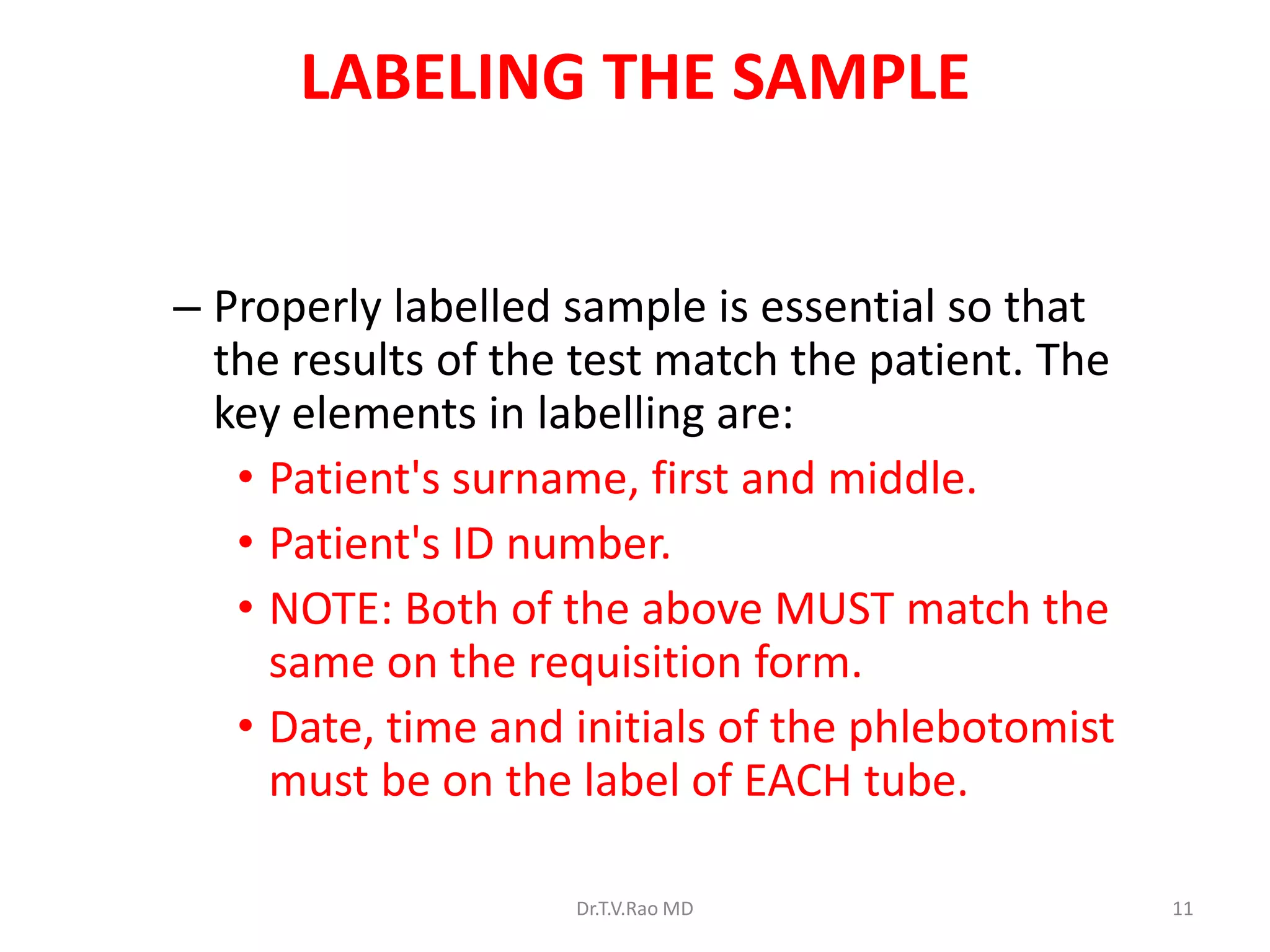 Collection of blood for culturing | PPTX