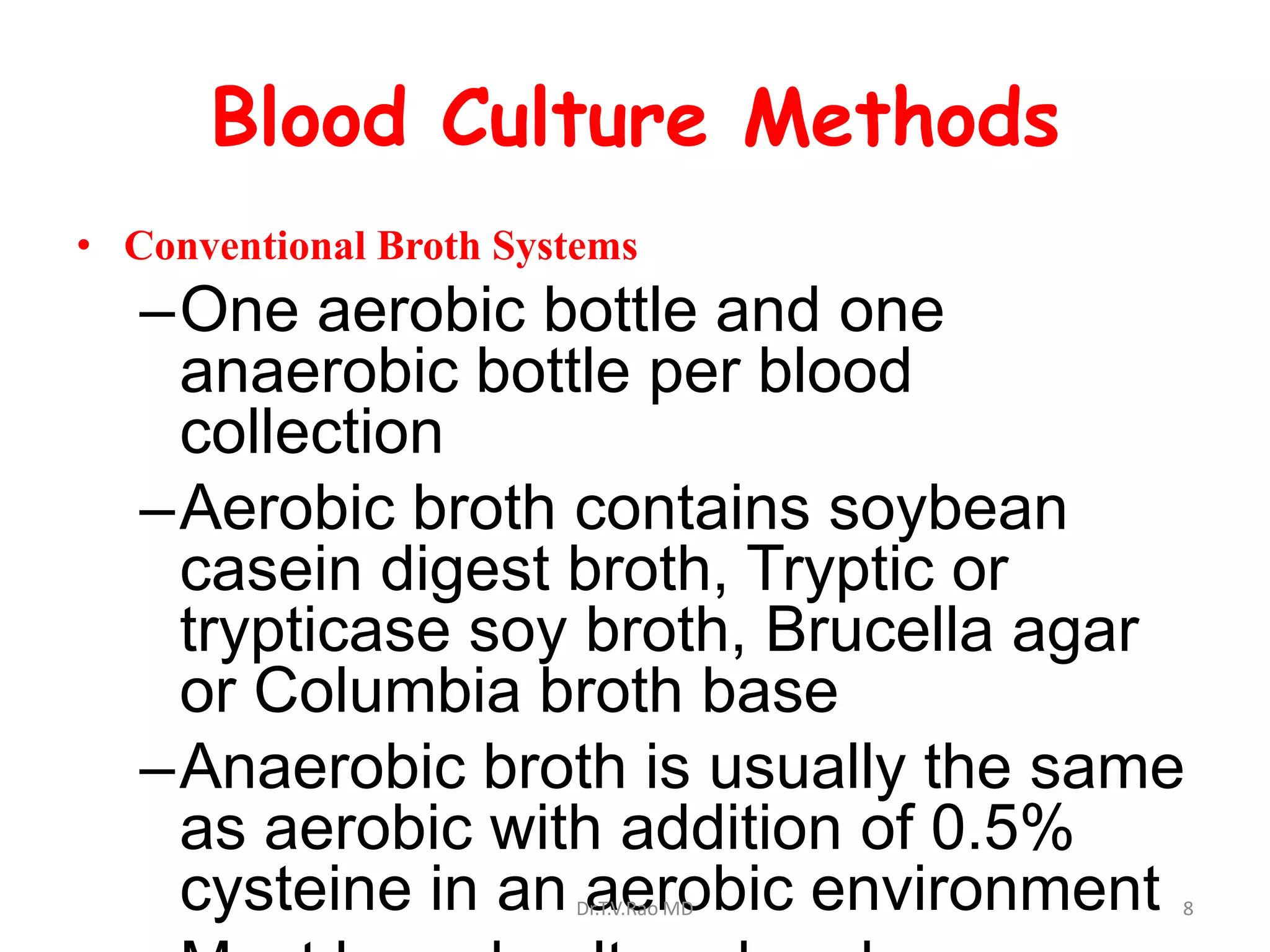 Collection of blood for culturing | PPTX