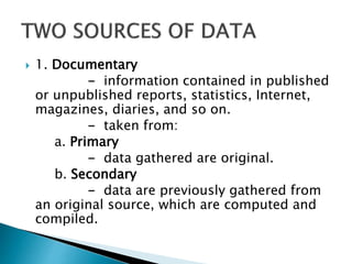 Collection of data | PPT