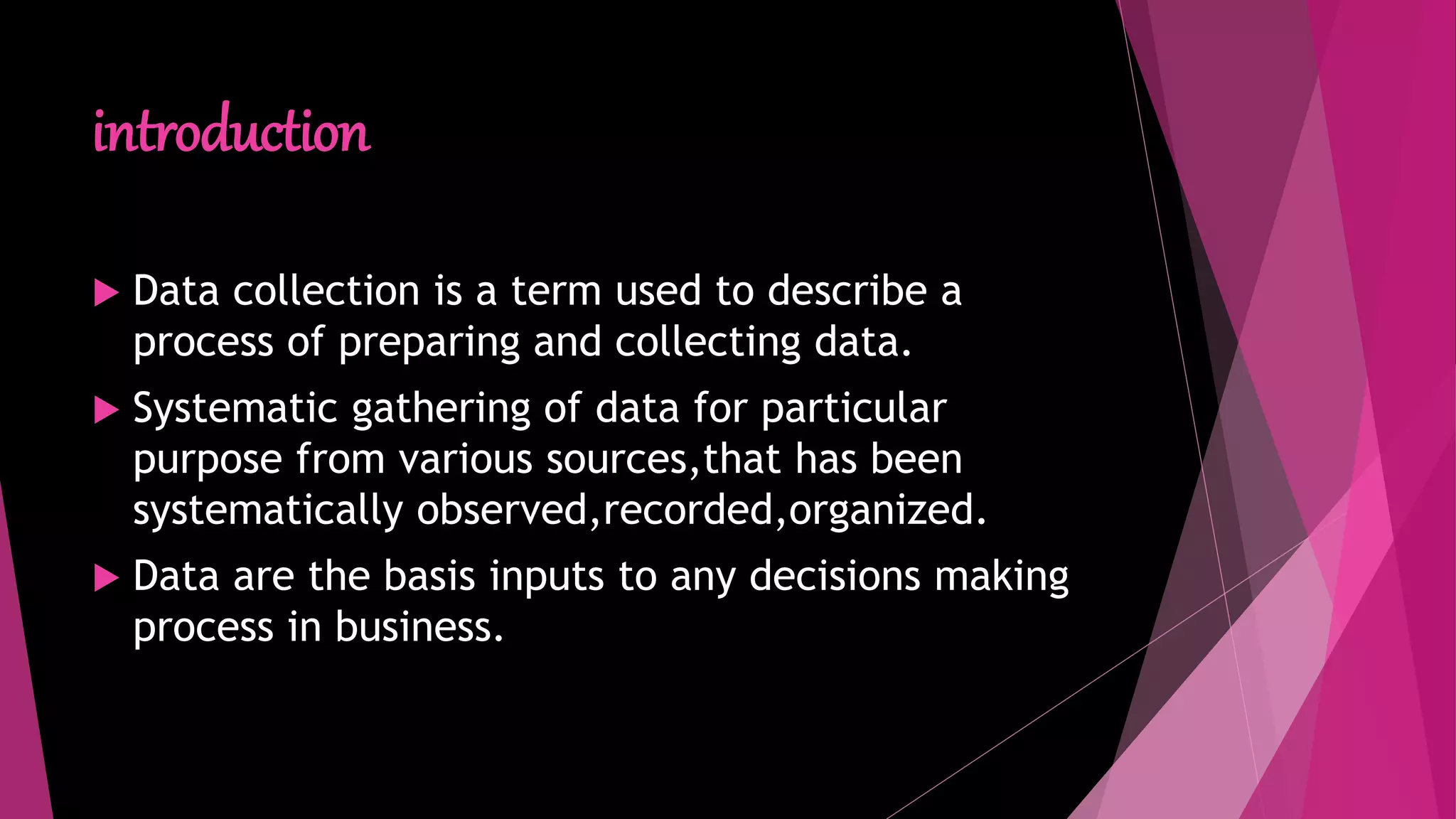 Collection of data | PPTX | Science