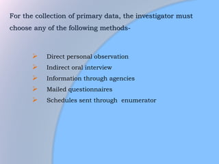 Collection of data | PPTX