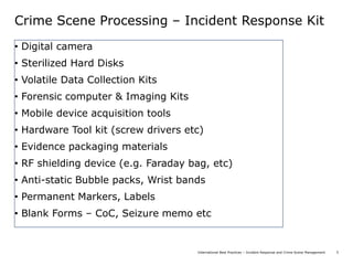 Collection of Digital Evidence - Best Practices in Incident Response ...