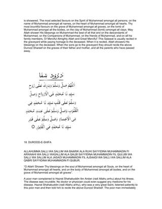 Collection of durood sharief english, arabic translation and ...