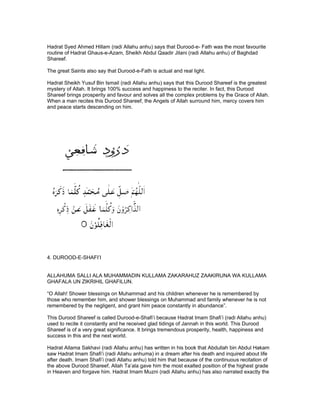Collection of durood sharief english, arabic translation and ...