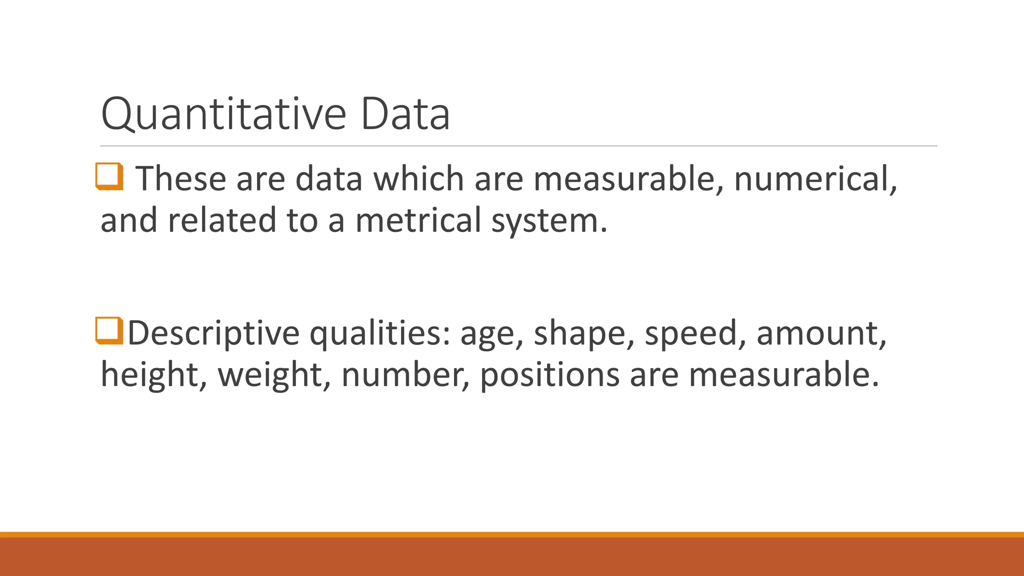 Collection of Quantitative Data | PPTX