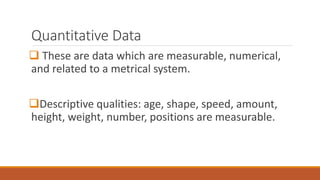 Collection of Quantitative Data | PPT