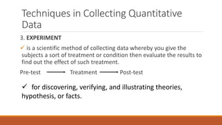 Collection of Quantitative Data | PPTX