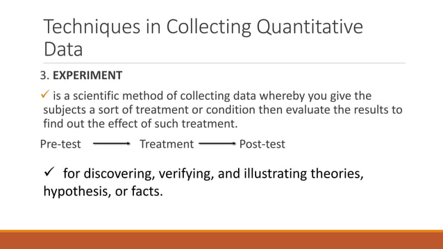 Collection of Quantitative Data | PPTX